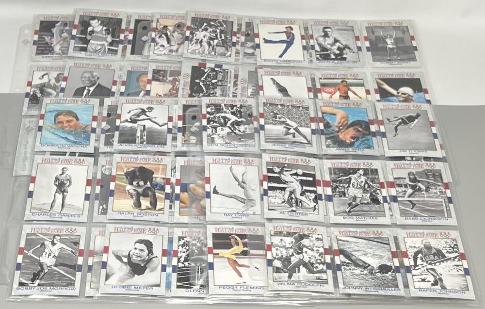 1991 Impel U.S. Hall Of Fame Series Olympic Trading Card Complete Set ...