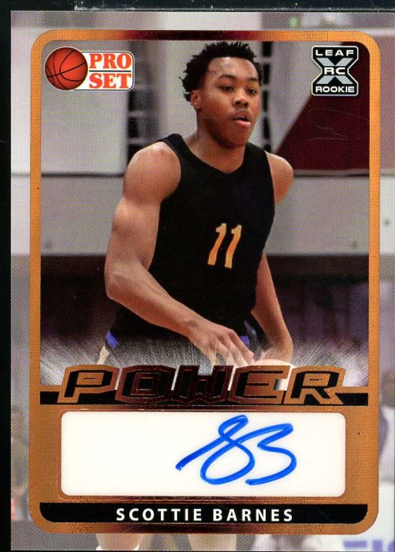 Scottie Barnes Rookie Card 2021-22 Leaf Pro Set Power #BASB1 ...