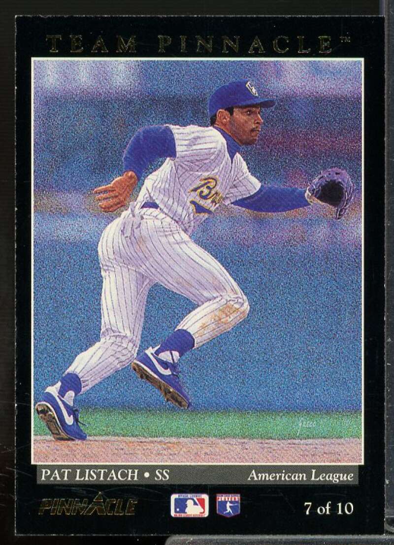 Ozzie Smith/Pat Listach Card 1993 Pinnacle Team Pinnacle #7 ...