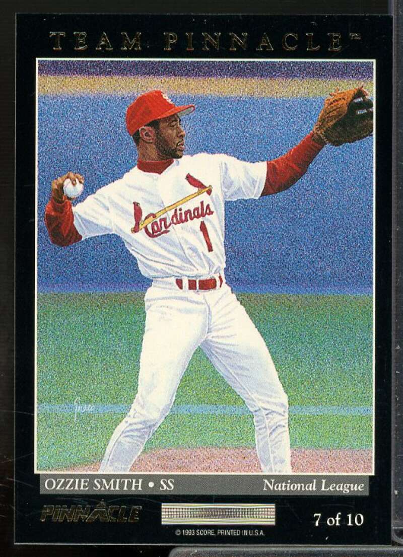 Ozzie Smith/Pat Listach Card 1993 Pinnacle Team Pinnacle #7 ...
