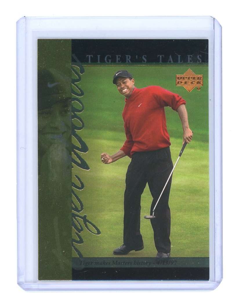 2001 upper deck tiger's tales #TT15 TIGER WOODS rookie card ...