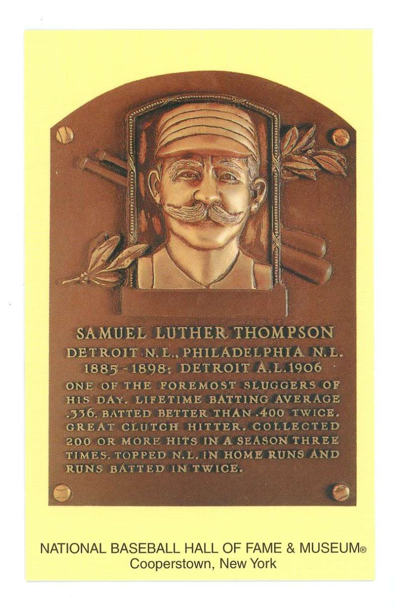 2003 Hall of Fame Cooperstown Postcards #SLT Samuel Luther Thompson ...