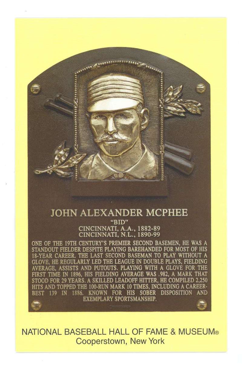 2005 Hall of Fame Cooperstown Postcards #JAM John Alexander McPhee Red ...