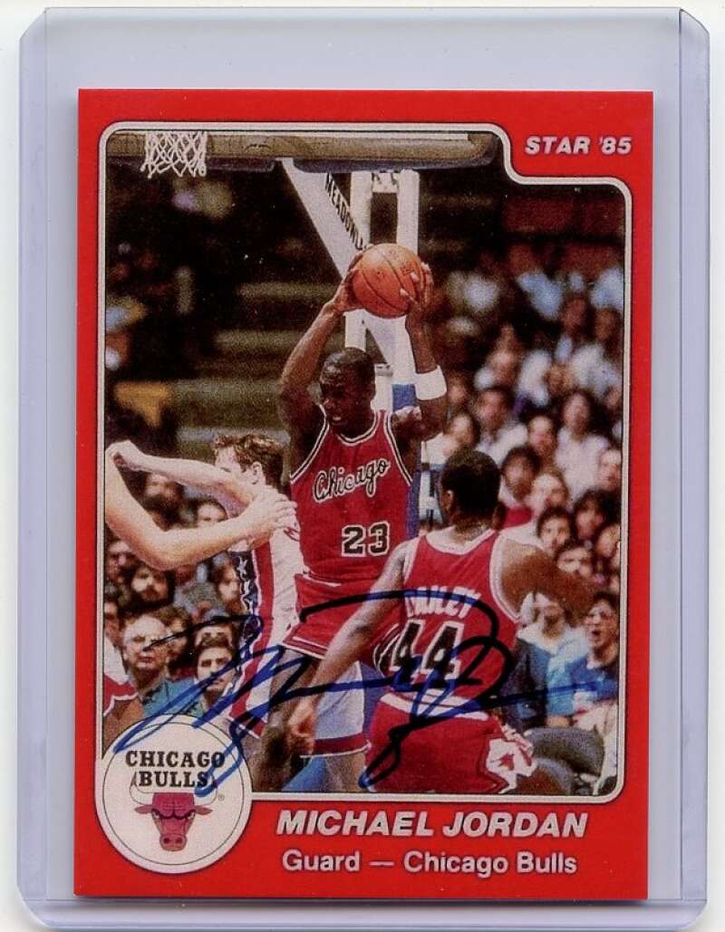 Michael Jordan Rookie Card 1984-85 Star #101 Facsimile Autograph XRC R ...