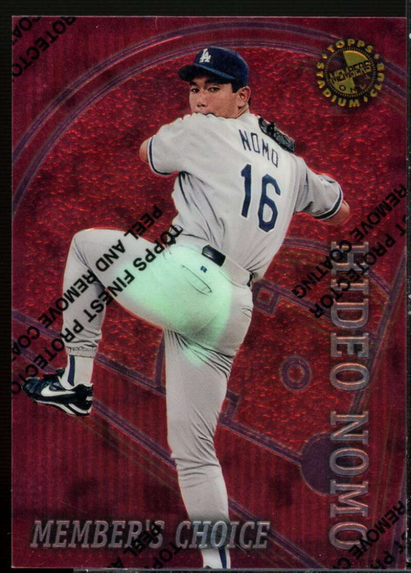 Hideo Nomo FIN Card 1996 Stadium Club Members Only 50 #46 ...
