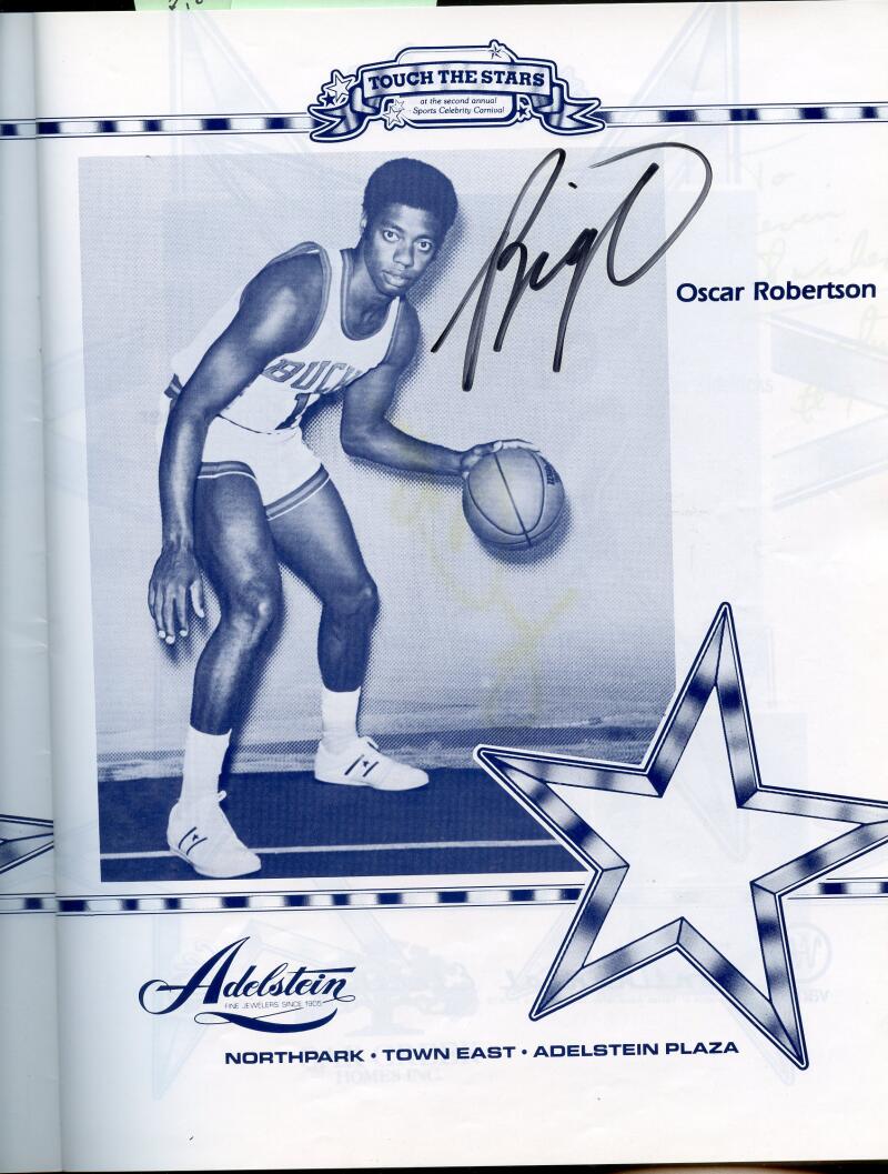 HOF Multi Signed Program Kerry Von Erich Oscar Robinson BAS LOA Authen ...