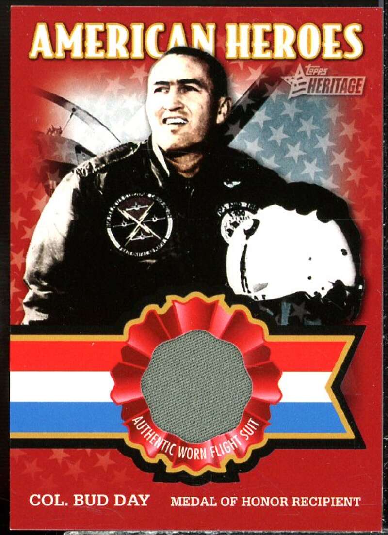 Col. Bud Day Flight Suit 2009 Topps Heritage Heroes American Heroes Re ...